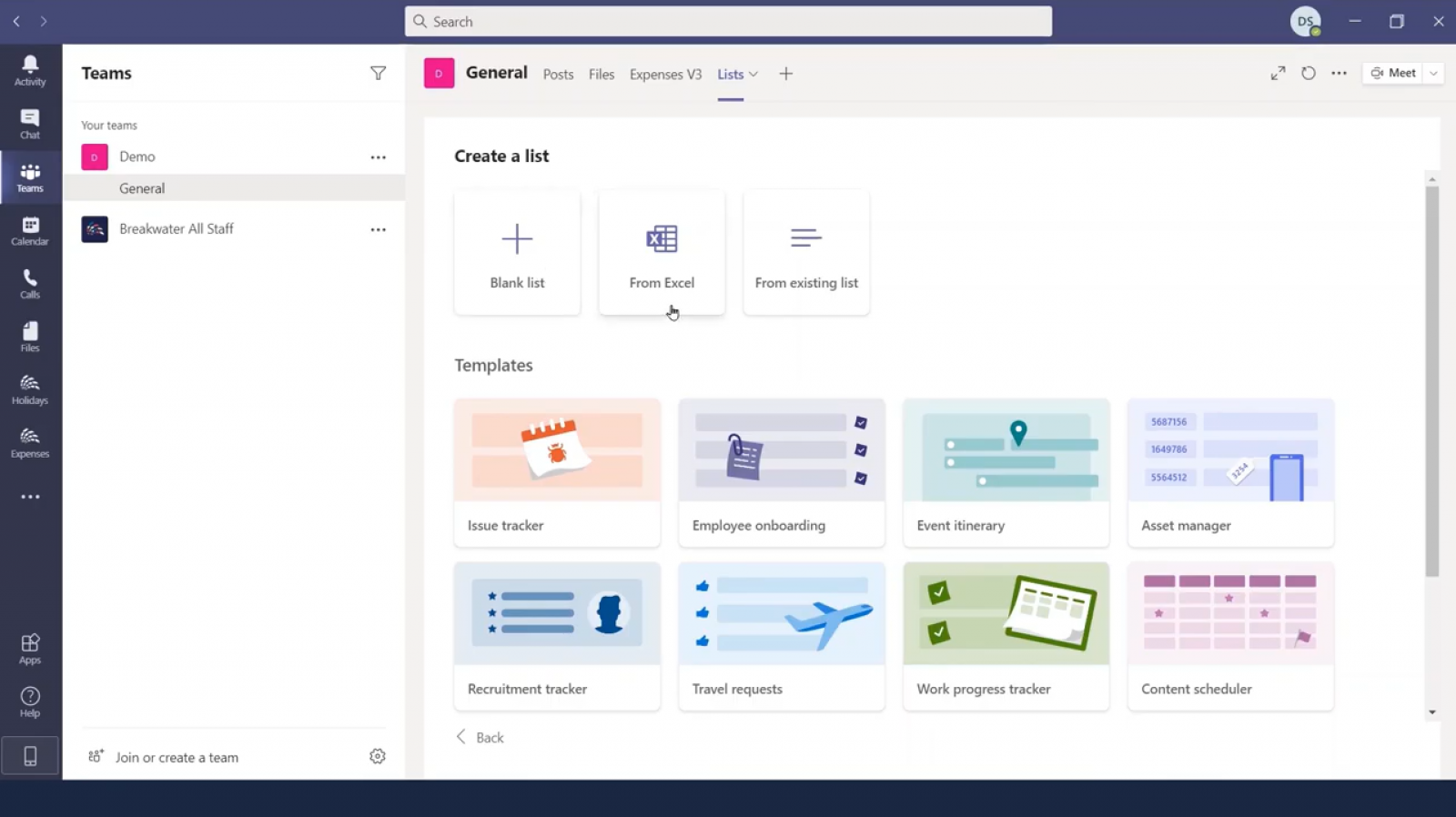 How to Use Lists in Microsoft Teams | Video Demo | Breakwater IT