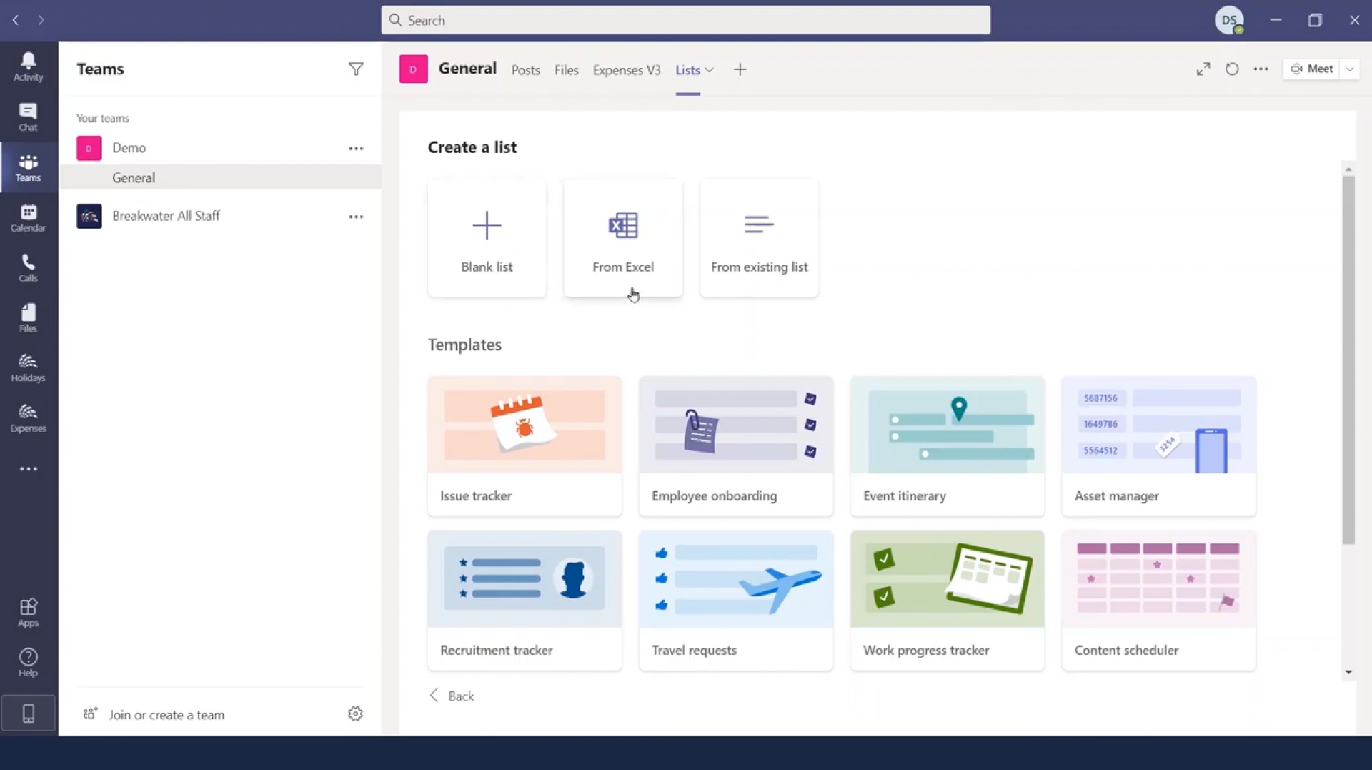 How to Use Lists in Microsoft Teams | Video Demo | Breakwater IT