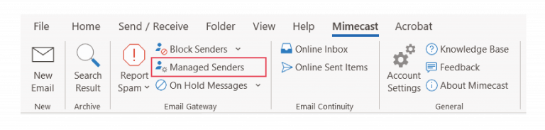 Mimecast in Outlook | Free User Guide | Breakwater IT
