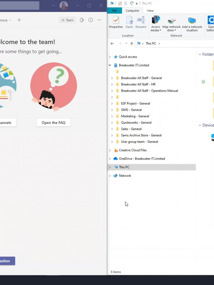 How To Sync Teams Files To File Explorer Video Demo Breakwater IT