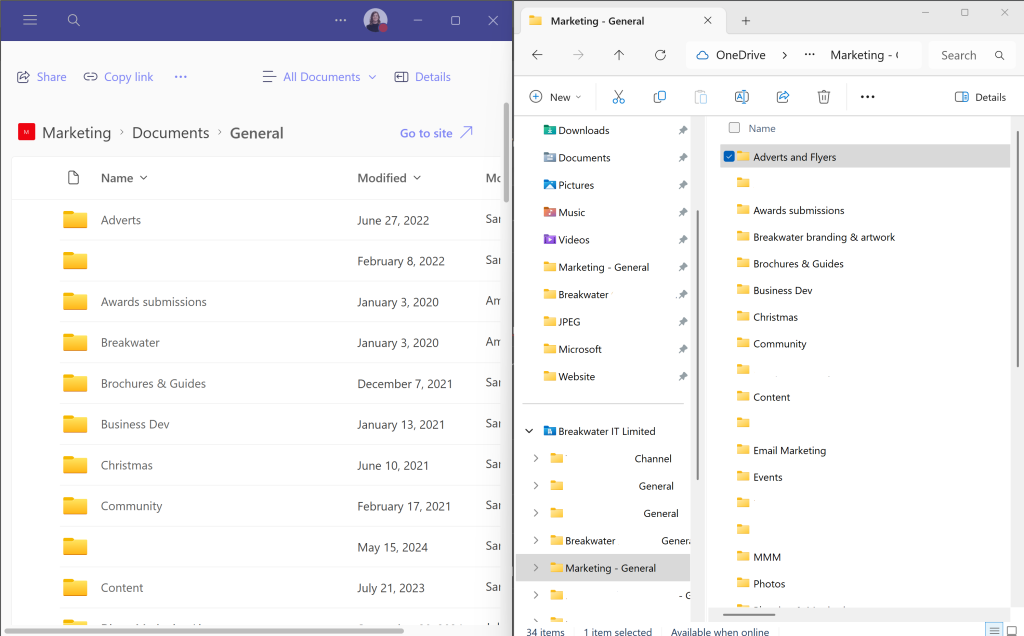 How to Sync Teams Files to File Explorer | Breakwater IT