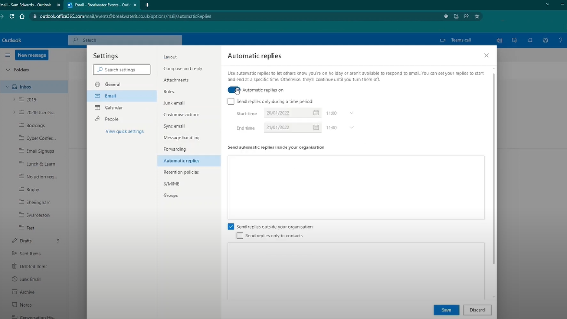 Embryo Suppression Misuse How To Set Automatic Reply In Office 365 