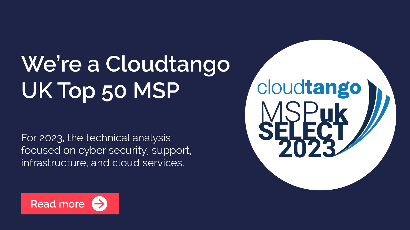 We’re a Cloudtango Top 50 UK MSP | Breakwater IT | Norwich