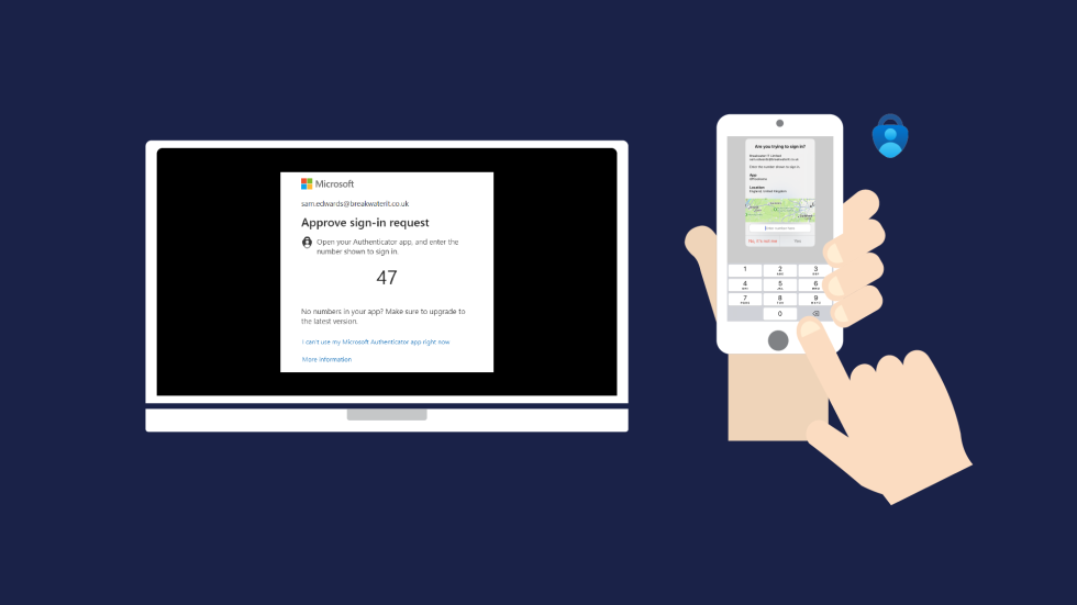 What is Microsoft Authenticator Number Matching? | Breakwater IT