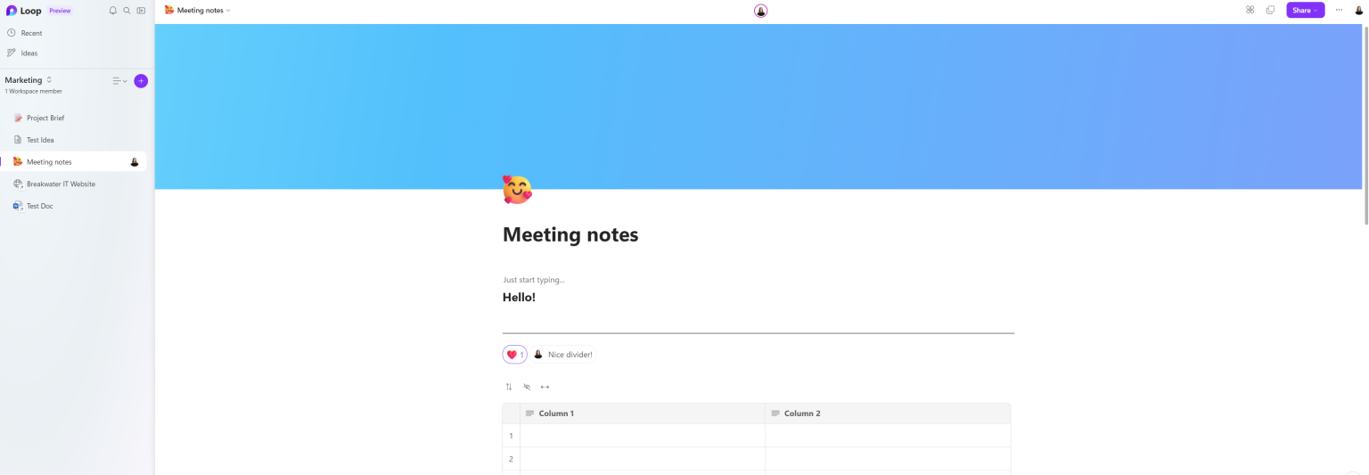 What is Microsoft Loop? | Video Demo | Breakwater IT